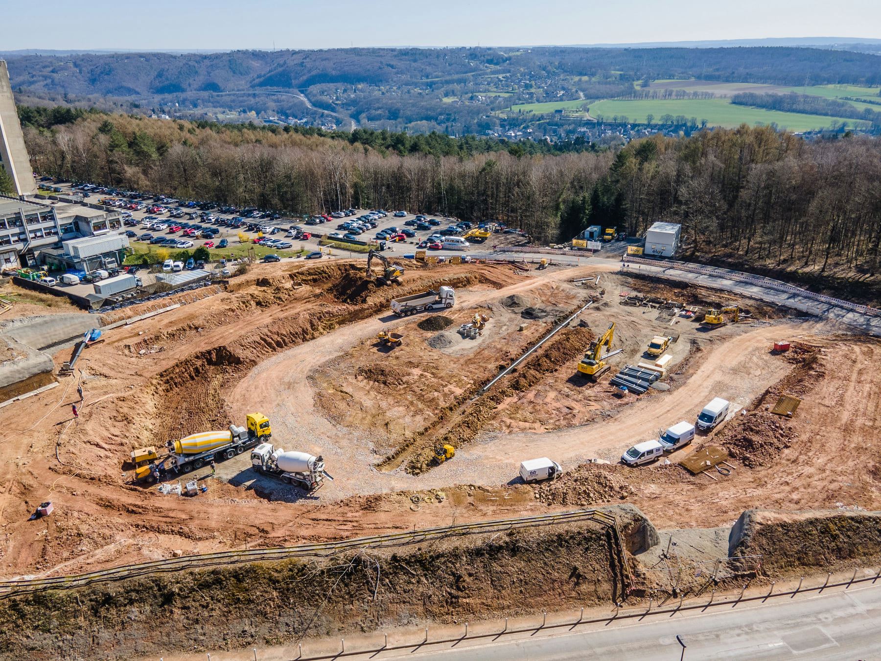 chantier parking chu de liège - Eloy